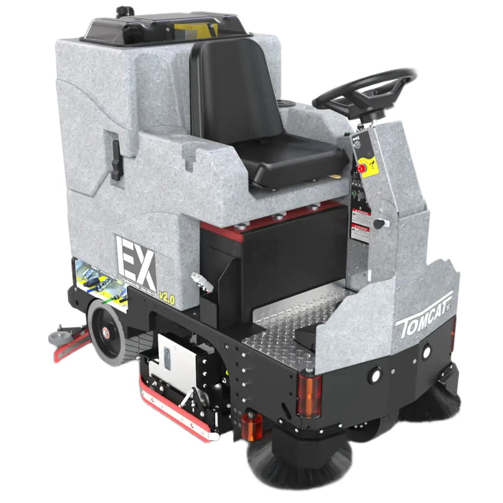 Tomcat EX v2.1 37" Cylindrical Ride-On Scrubber | Cleaning Machines